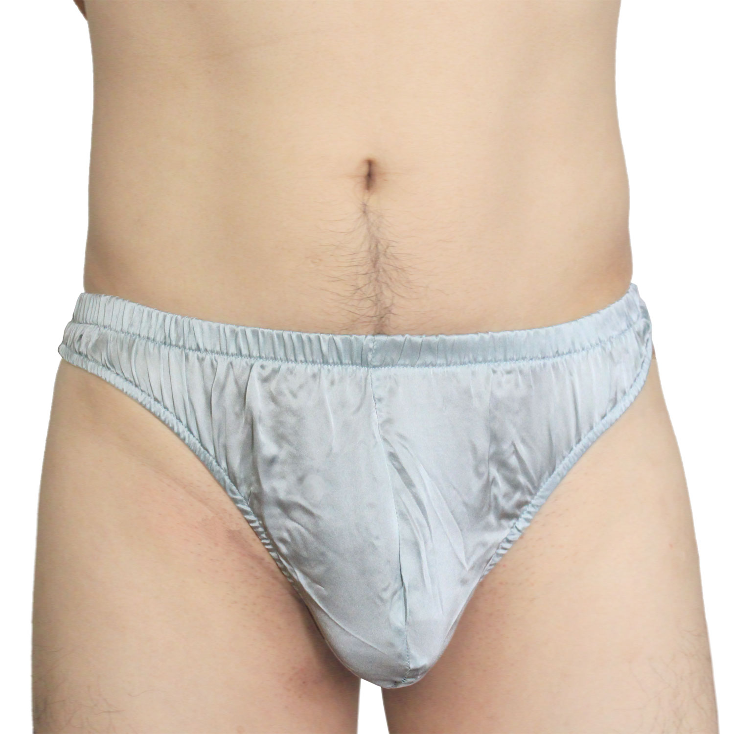 Paradise Silk Sexy 100 Silk Satin Underwear Mens Thong Briefs Solid
